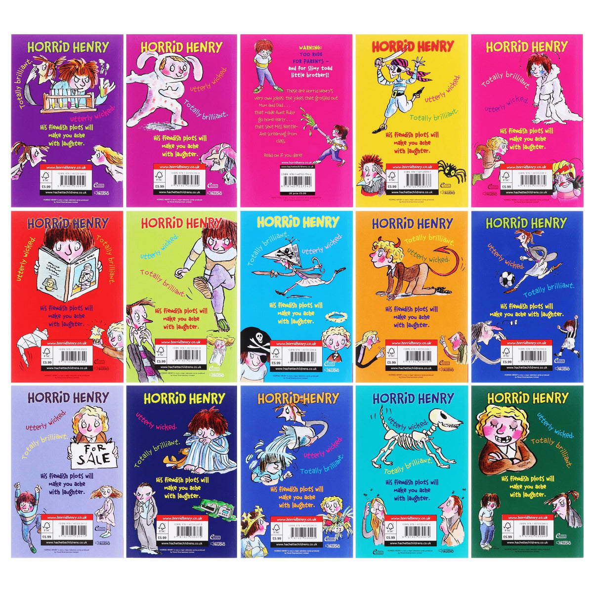 Horrid Henry by Francesca Simon: The Complete Story Collection 30 Book ...