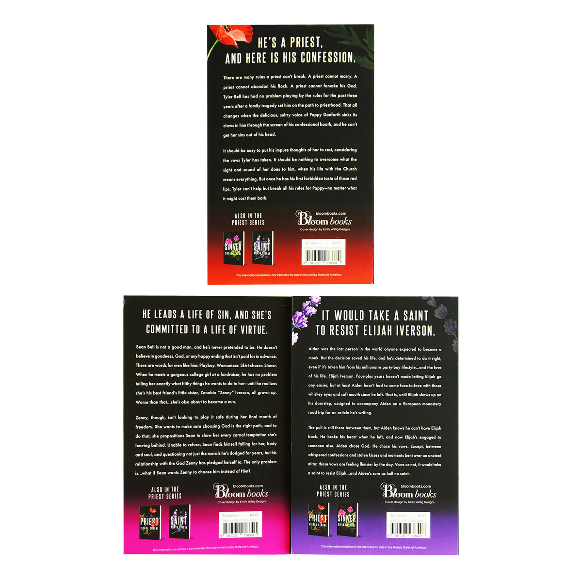 Priest Trilogy Series by Sierra Simone 3 Books Collection Set - Fictio ...