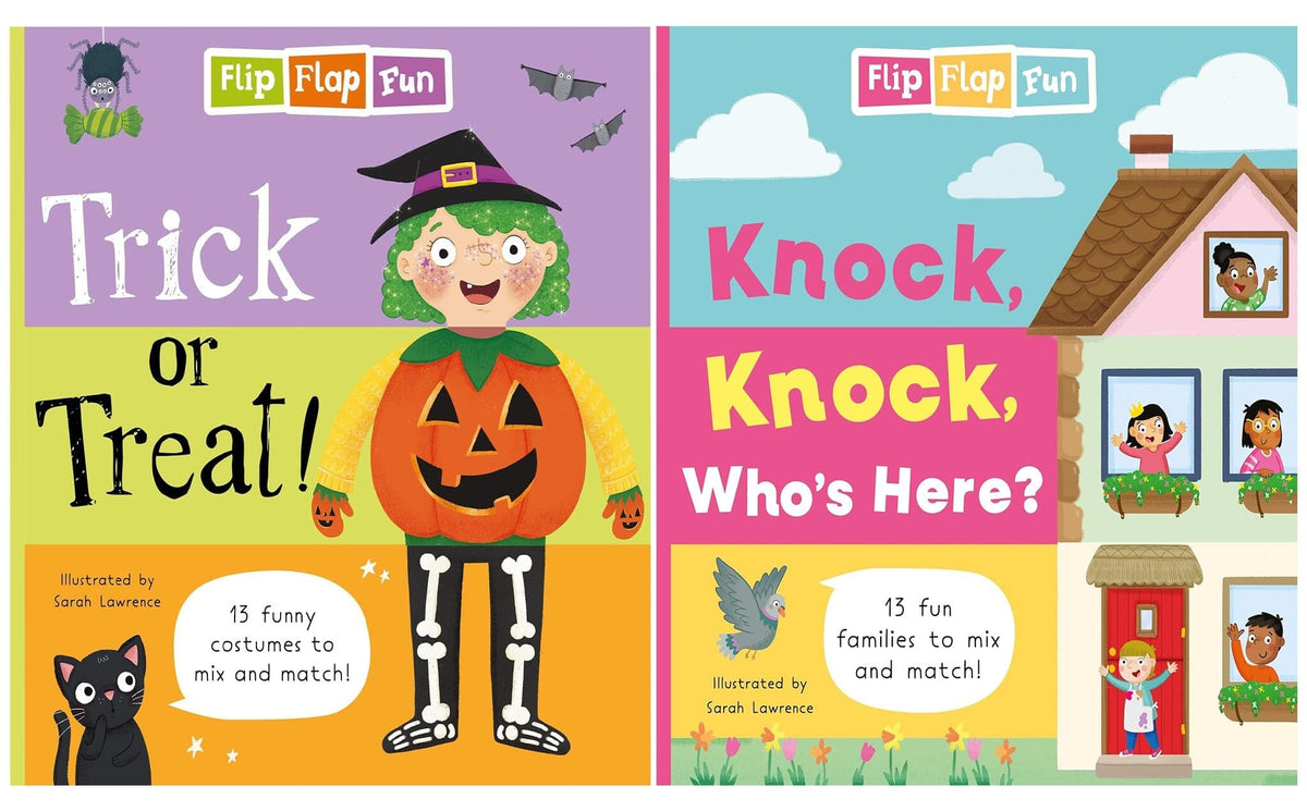 Flip Flap Fun: Trick or Treat & Knock, Knock, Who's Here? 2 Books Coll ...