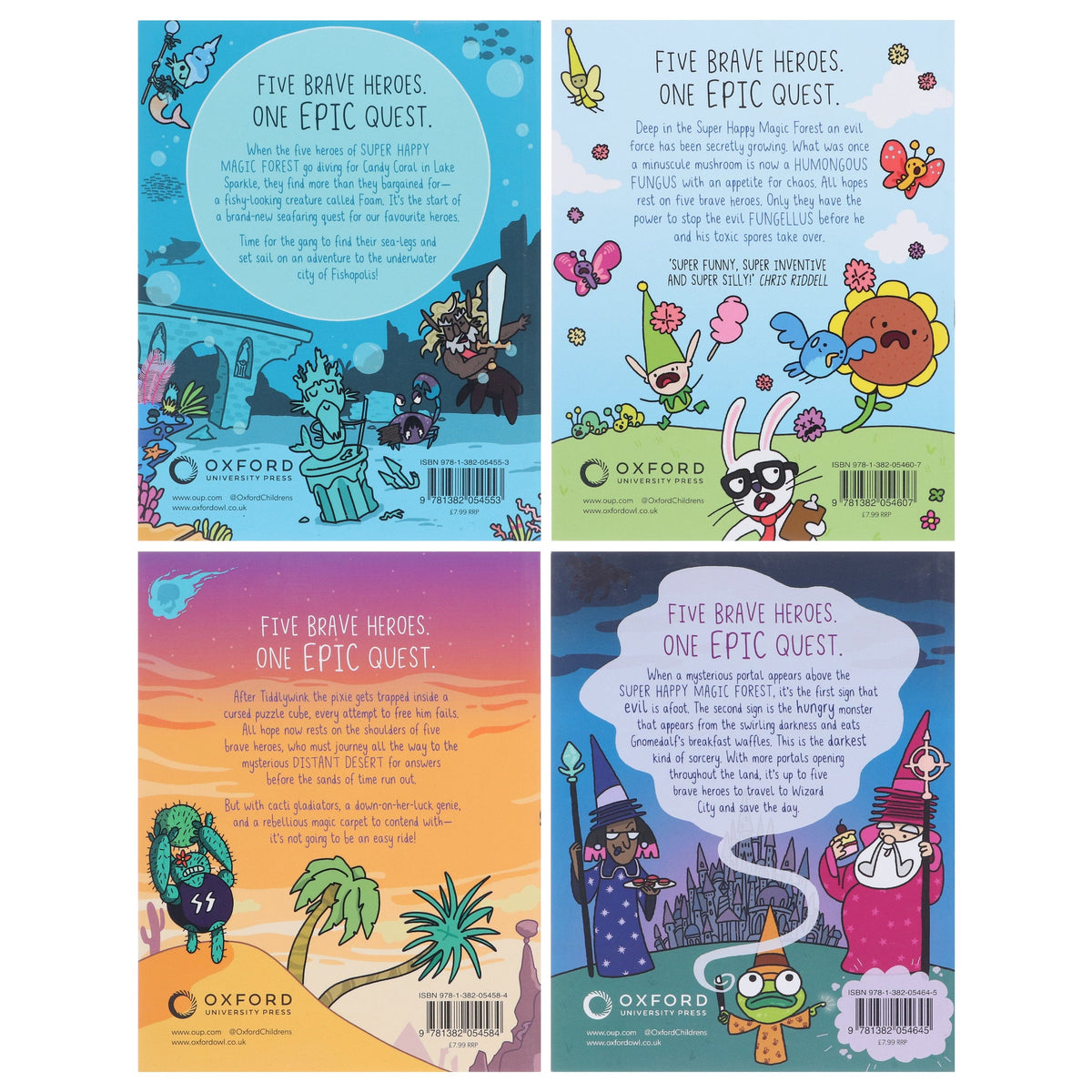 Super Happy Magic Forest Series by Matty Long: Colour illustrated 4 Bo ...