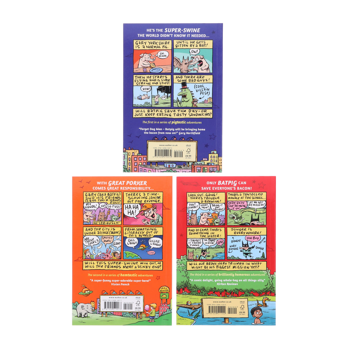 A Batpig Series By Rob Harrell 3 Books Collection Set - Ages 7-9 - Pap ...