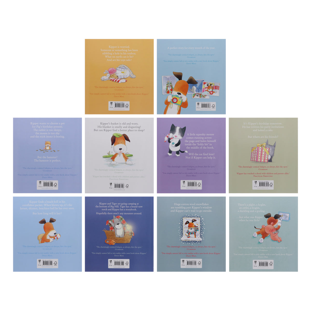 Kipper the Dog Collection 10 Books Set by Mick Inkpen - Ages 3-5 - Pap ...