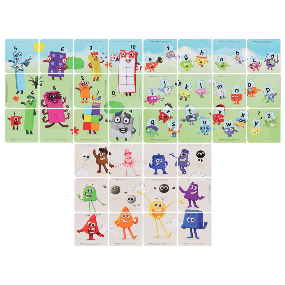 A Case of Numberblocks, Alphablocks & Colourblocks 36 Mini Books Set ...