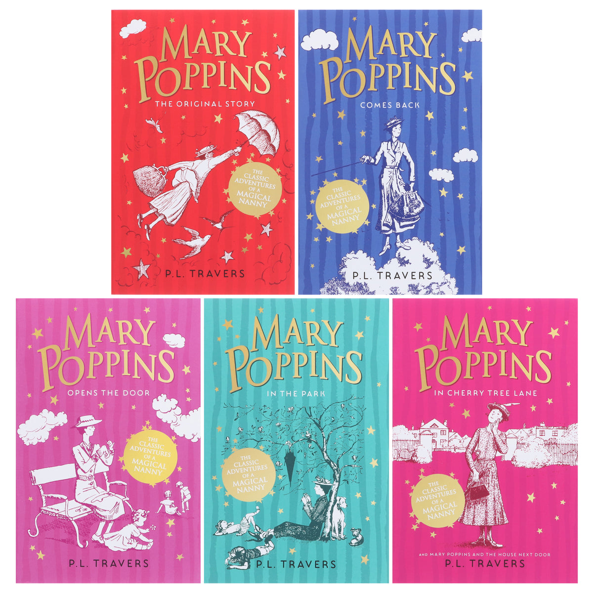 Mary Poppins By P. L. Travers 5 Books Collection Set - Ages 9-14 - Pap ...