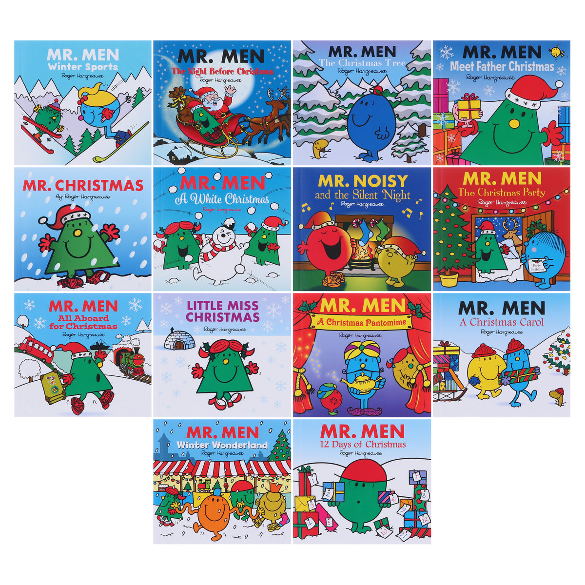 Mr Men Christmas Collection by Roger Hargreaves 14 Books Set - Ages 0 ...
