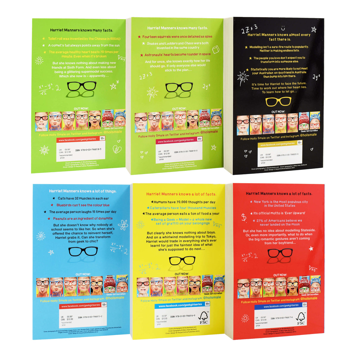 Geek Girl By Holly Smale 6 Books Collection Set - Ages 9-14 - Paperbac ...