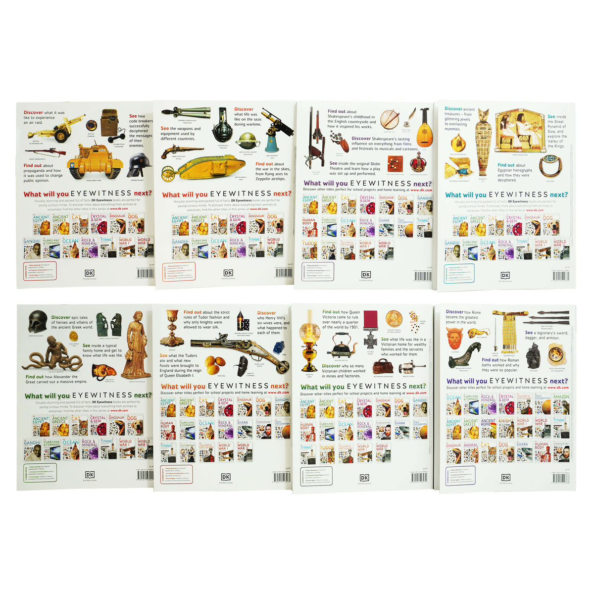 DK Eyewitness Childrens Collection 8 Books Set - Ages 9-12 - Paperback ...