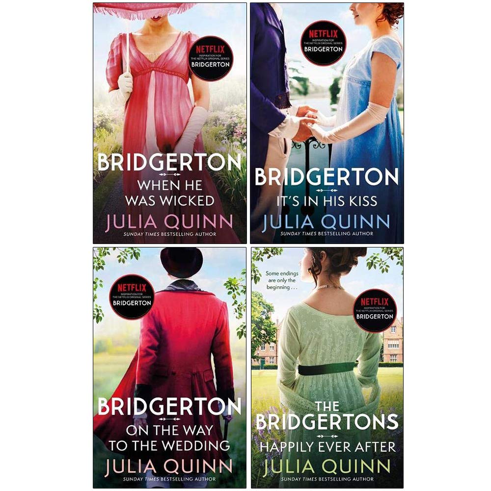 Bridgerton by Julia Quinn: Books 6-9 Collection 4 Books Set - Fiction ...