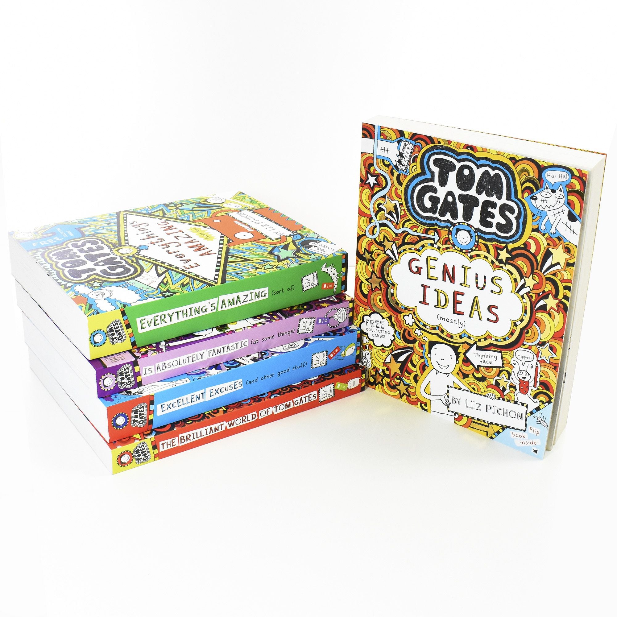 Tom Gates Series by Liz Pichon 1-5 Collection 5 Books Set - Ages 9-14 ...