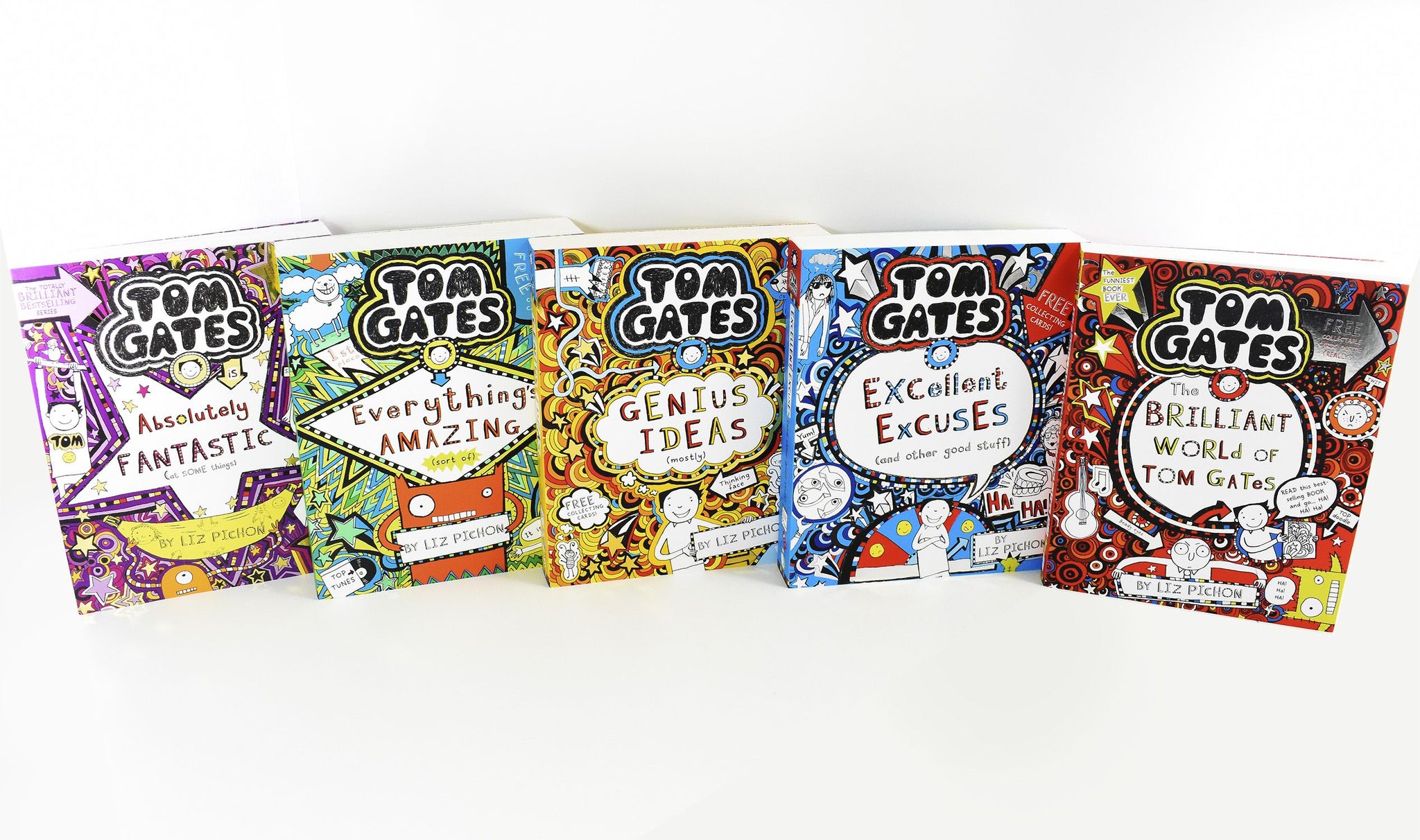 Tom Gates Series by Liz Pichon 1-5 Collection 5 Books Set - Ages 9-14 ...